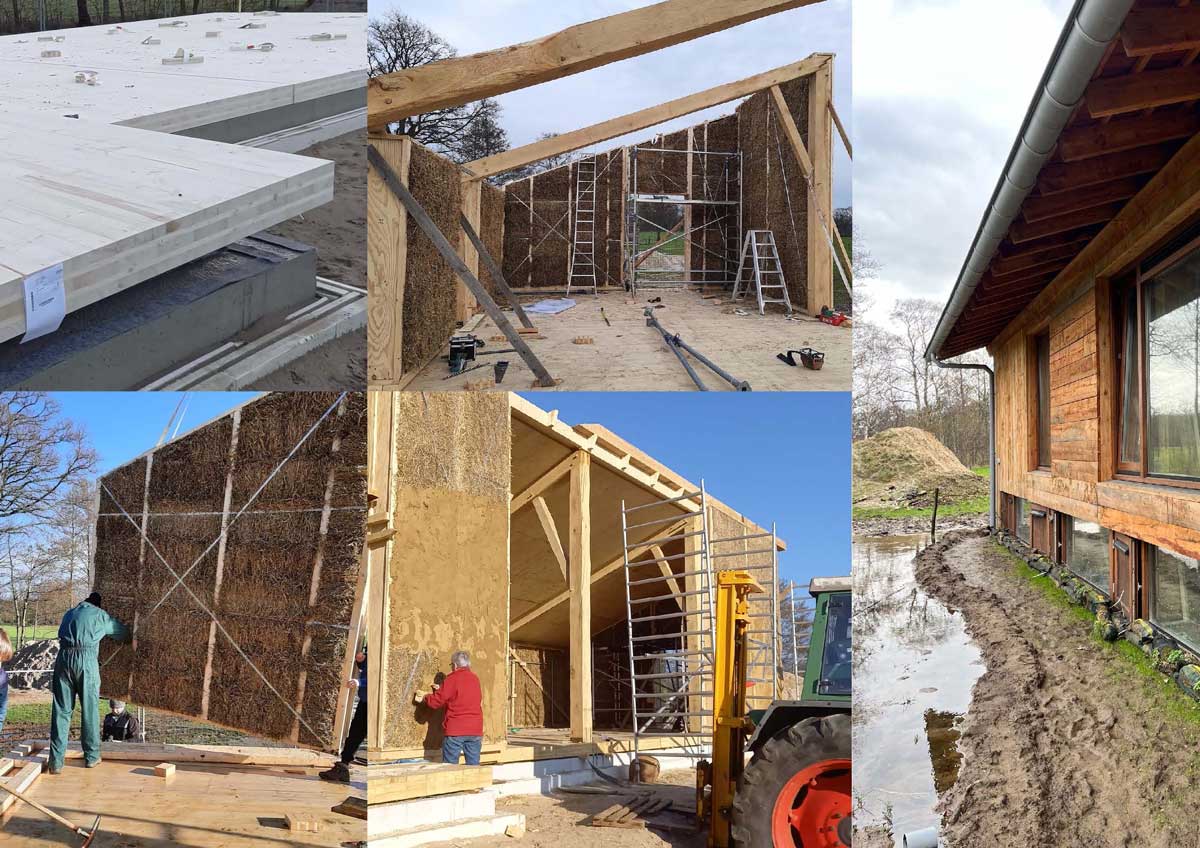 Zelfbouw stro-leem woning Aalten - Samen Biobased Bouwen